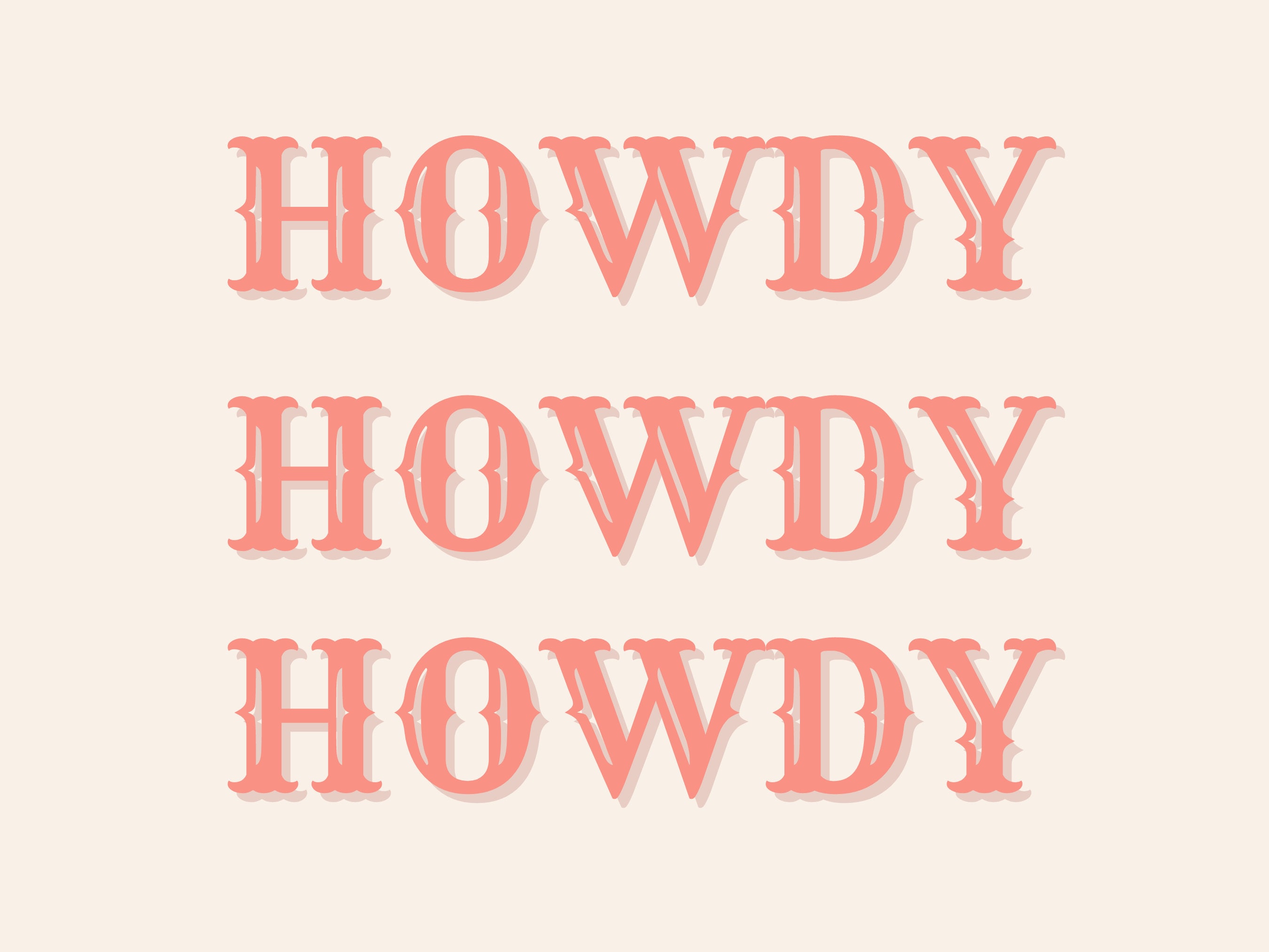 Howdy Digital Wall Art Cowgirl Digital Print Cowgirl - Etsy