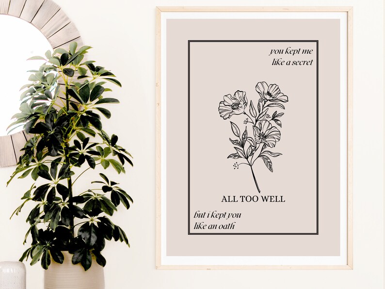 Taylor Swift Wall Art Aesthetic Digital Print Boho - Etsy