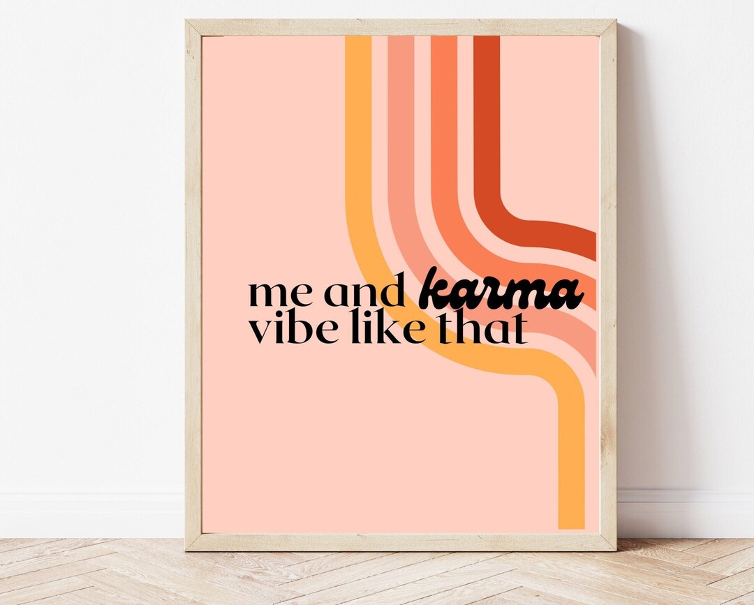 Aesthetic Taylor Swift Wall Art, Digital Print, Boho Printable, Karma ...