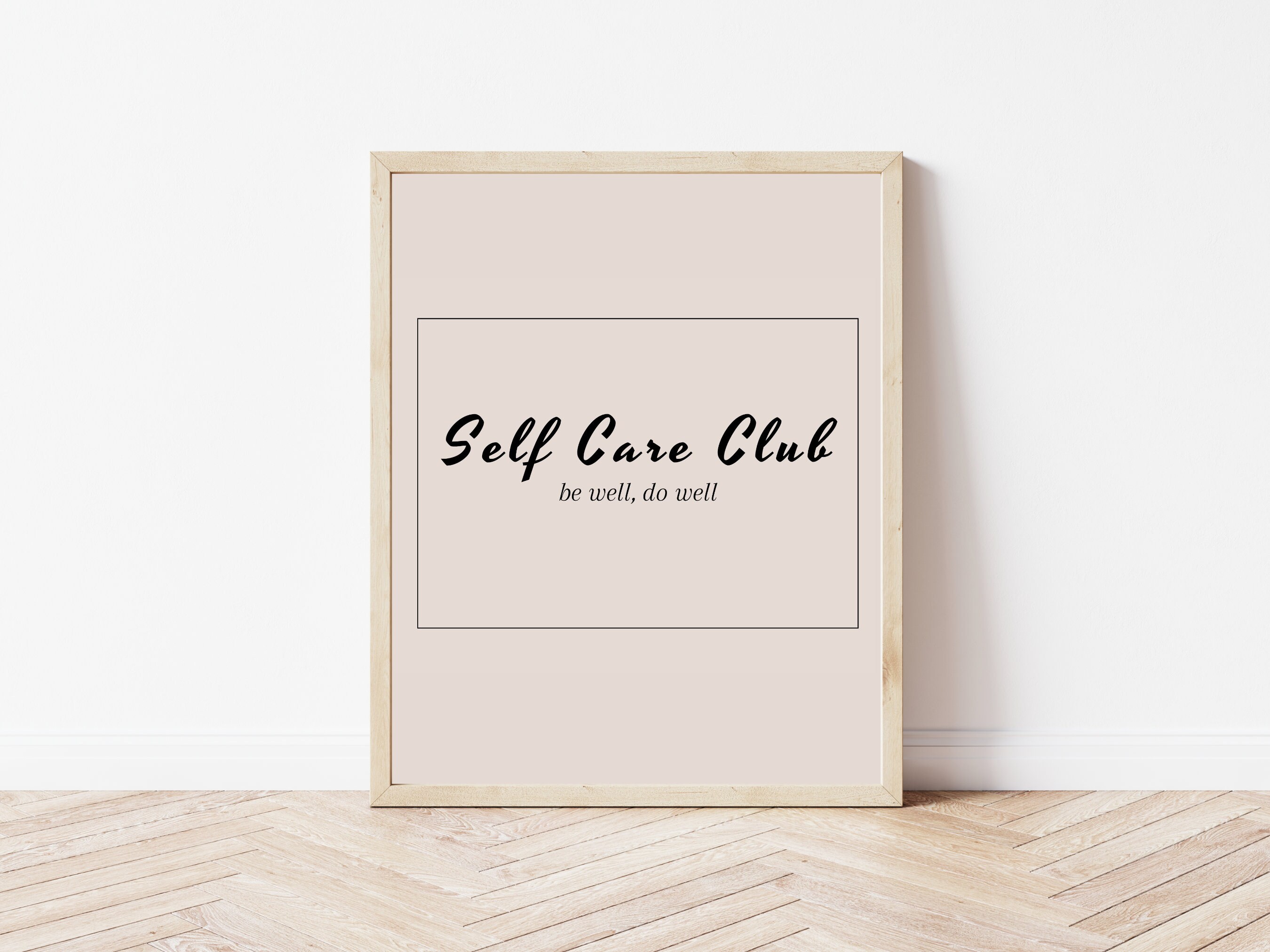 Self Care Club Poster | Mental Health Art | Therapy Office Decor ...