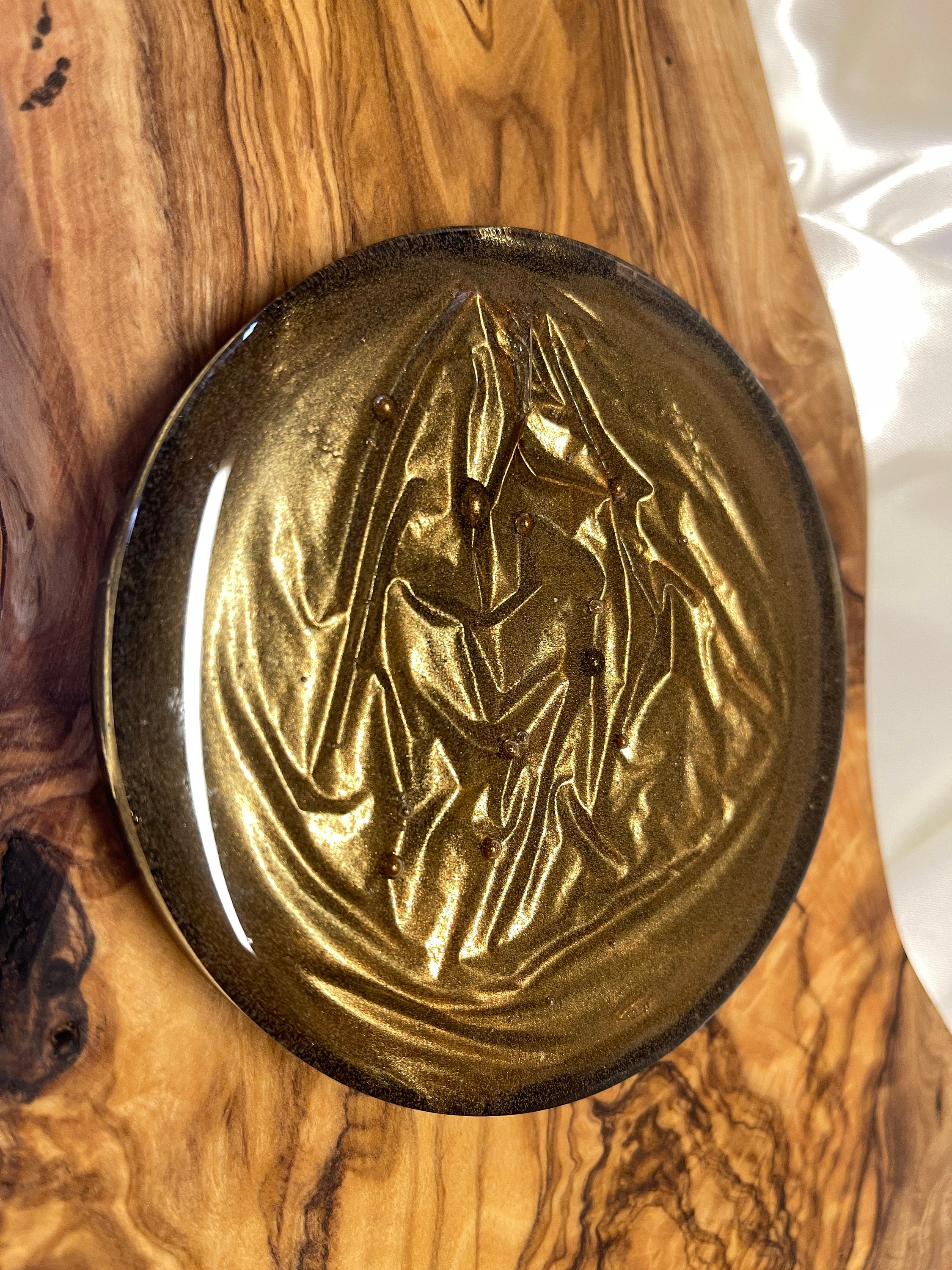 Beautiful crushed Velvet Resin Coasters satin Coasters Set of 4 ...