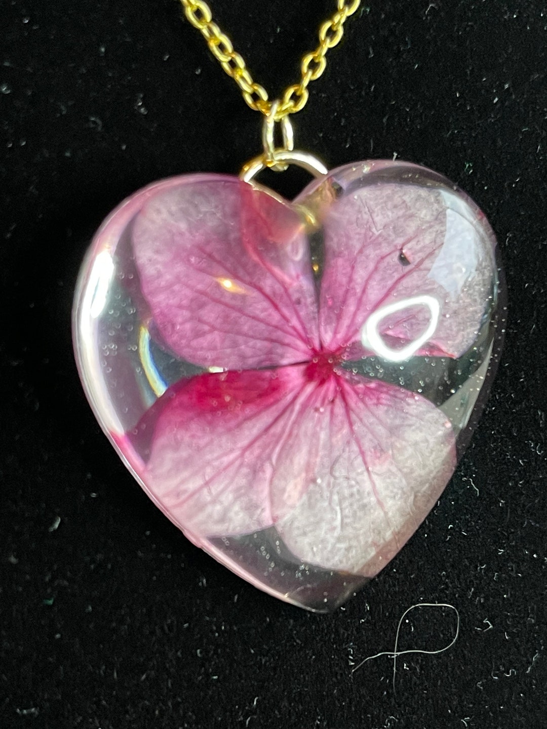 Handmade Botanical Pendant | Real Flower Necklace | Pink Terrarium ...
