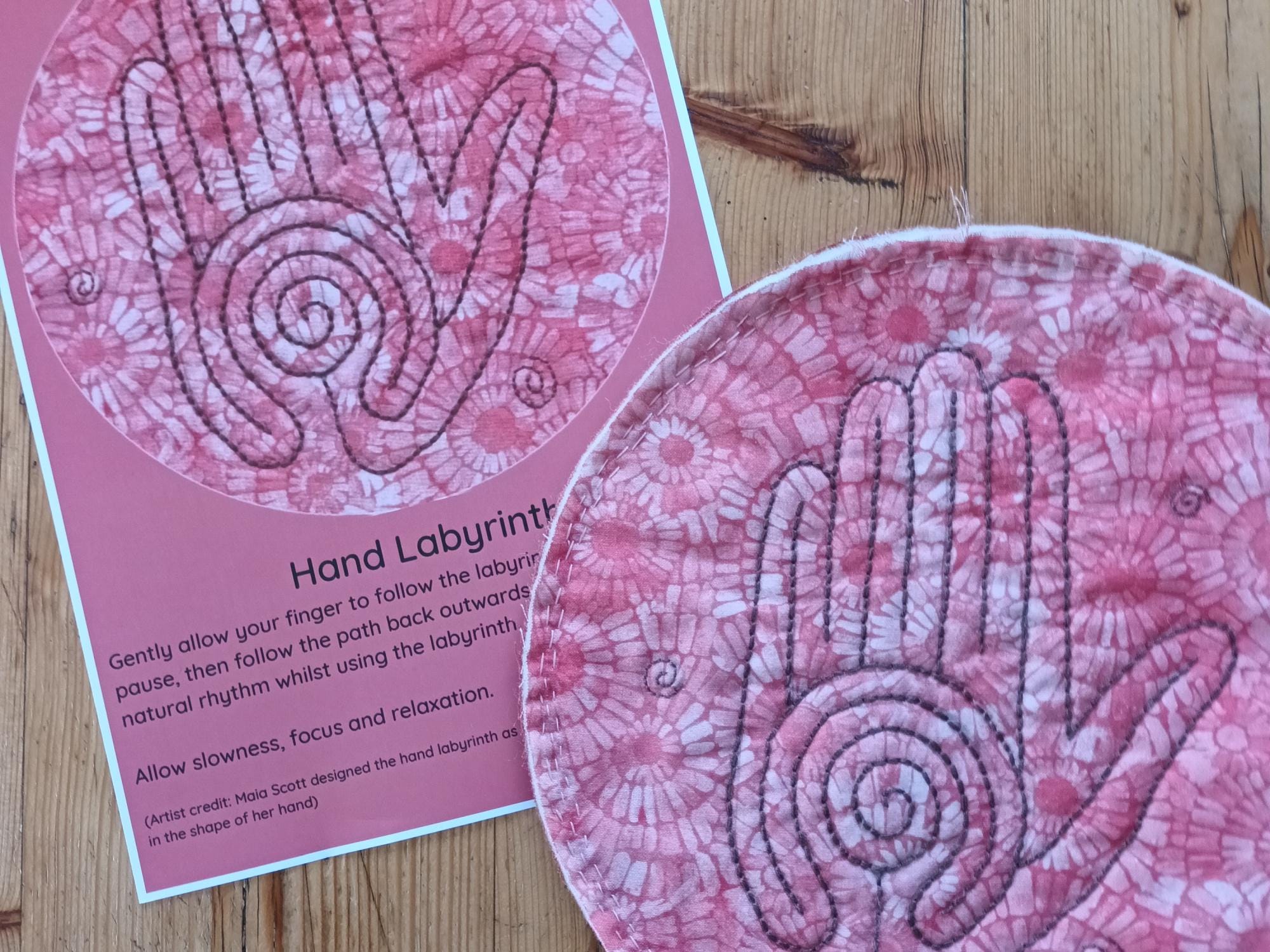 Hand Labyrinth Printable, Instant Download, for Mindfulness and ...
