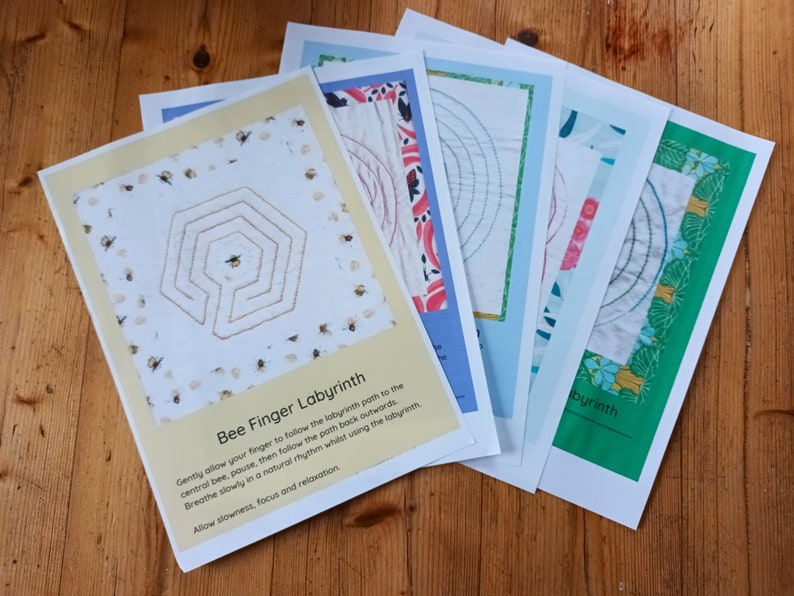 Finger Labyrinth Set Printable, Instant Download for Mindfulness ...