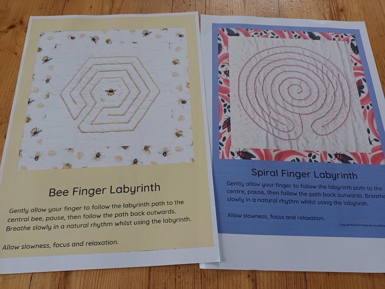 Finger Labyrinth Set Printable, Instant Download for Mindfulness ...
