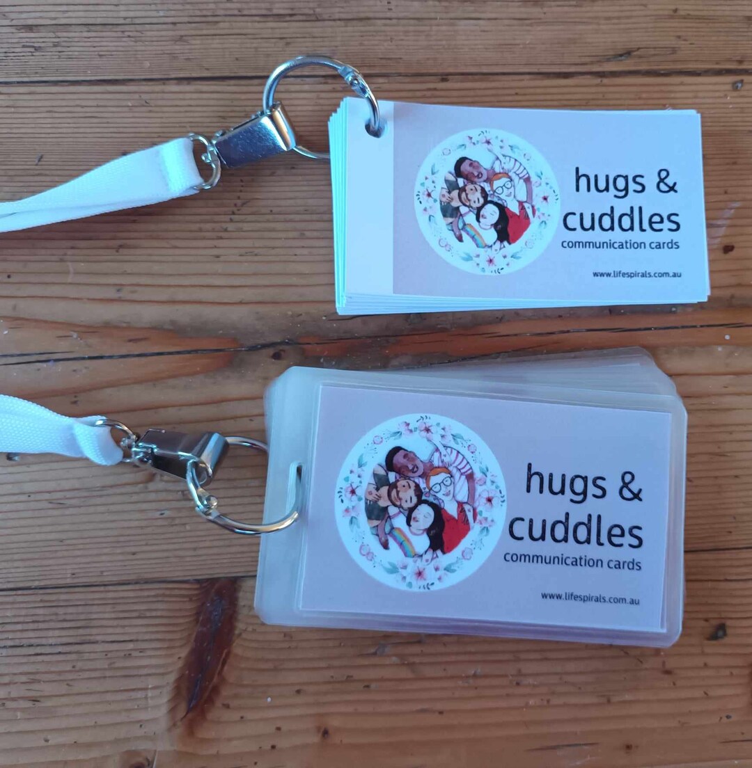 Communication Cards With Lanyard - Etsy