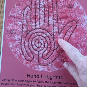 Spiral Hand Labyrinth Printable, Instant Download, for Mindfulness and ...