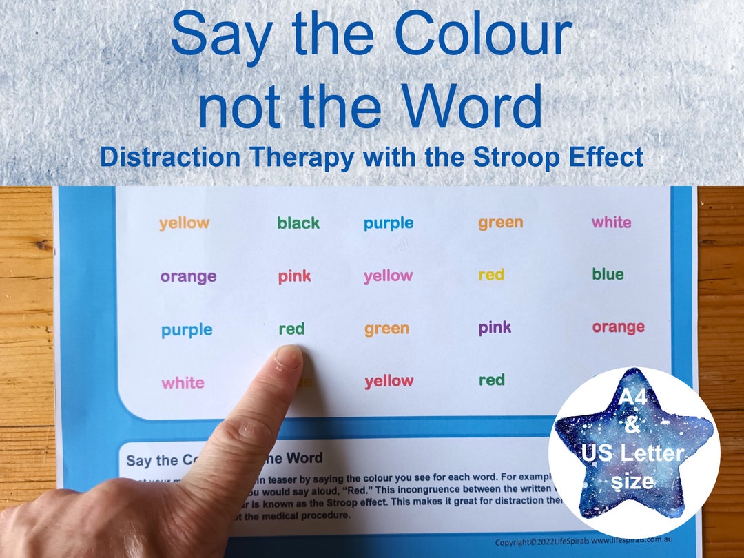 Say the Colour Not the Word Printable Instant Download - Etsy