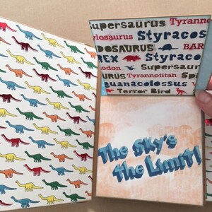 Handmade DINOSAUR THEME Mini Album/memory Book 8" X 5.5" X 2" - Etsy