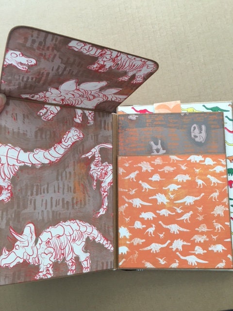 Handmade DINOSAUR THEME Mini Album/memory Book 8" X 5.5" X 2" - Etsy