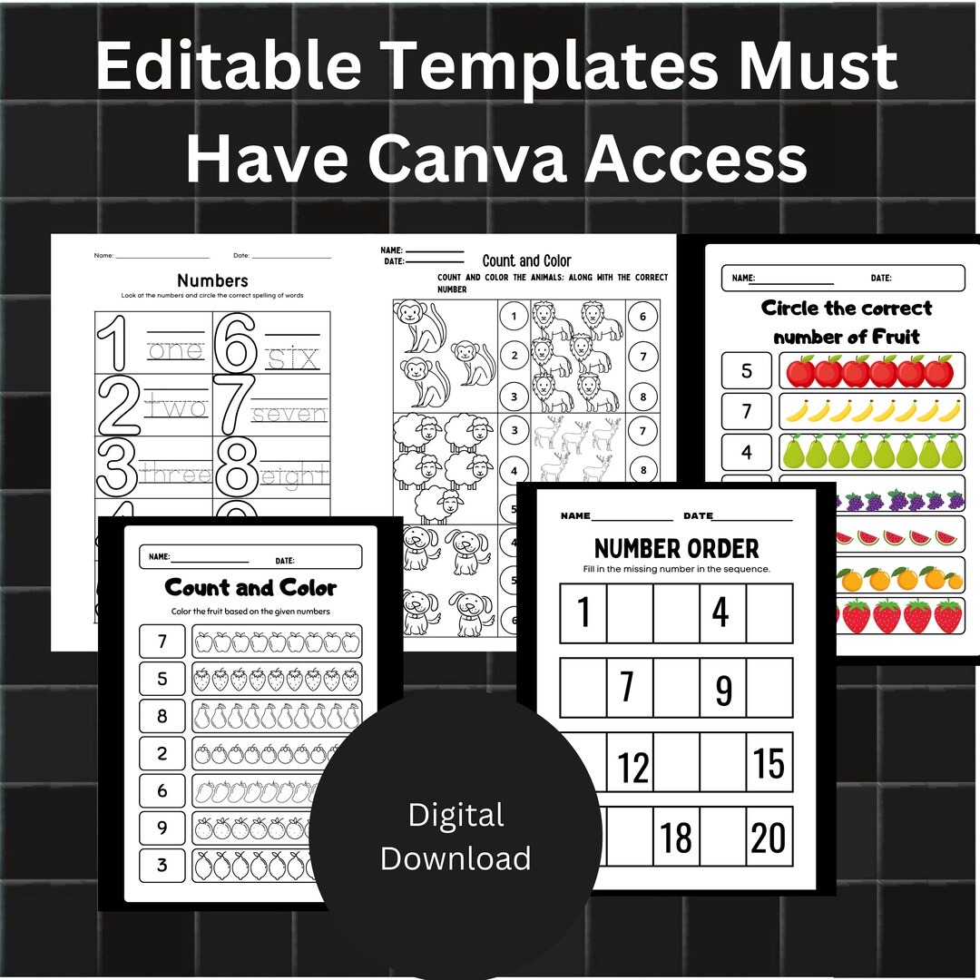 Math Worksheets/elementary Curriculum/early Childhood Education ...