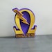 OMEGA PSI PHI Fraternity Thunder Desk Plate - Etsy