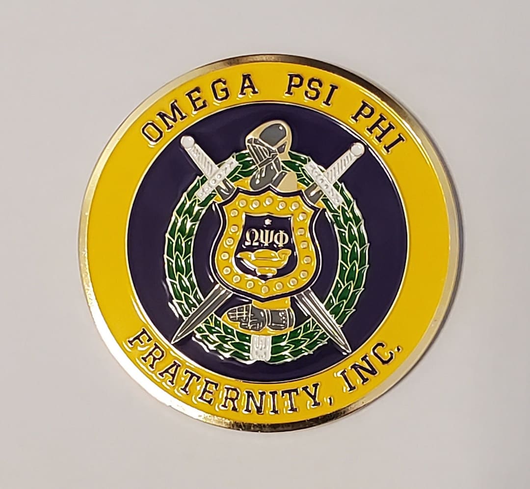 OMEGA PSI PHI Round Car Badges - Etsy