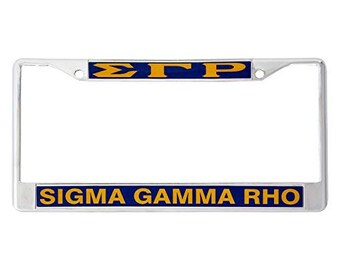 Sigma Gamma Rho License Plate - Etsy