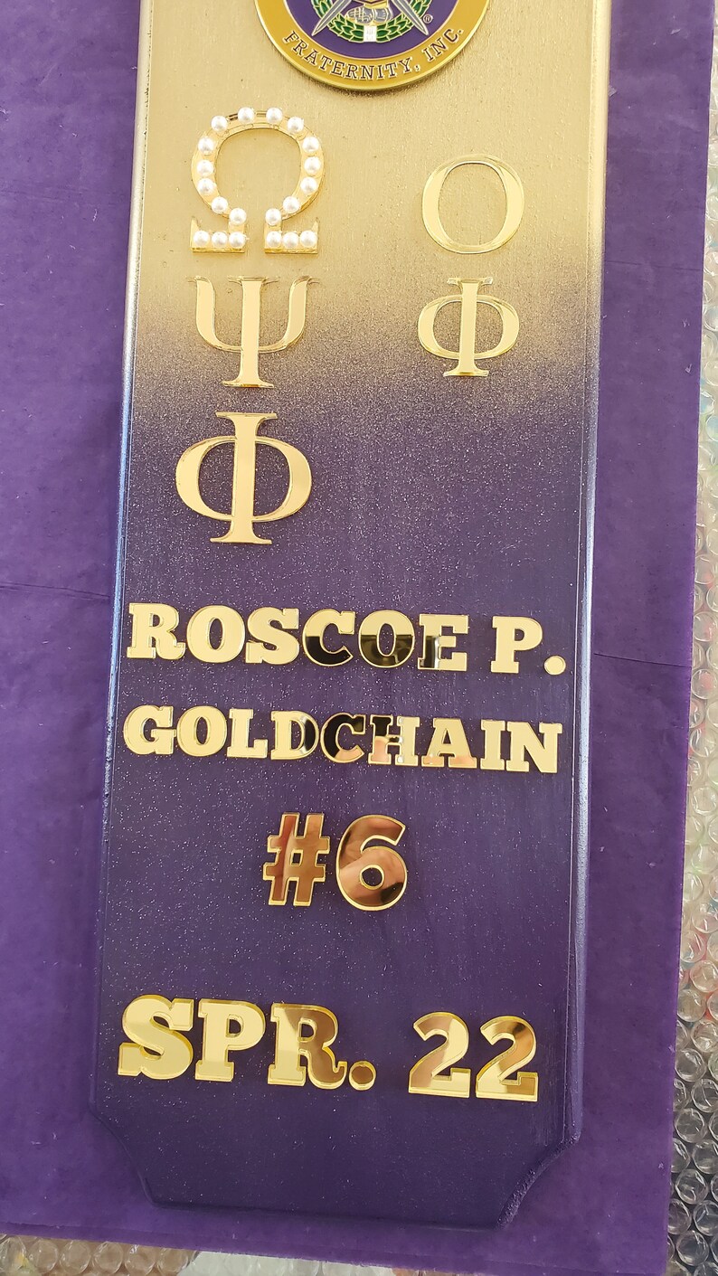 Omega Psi Phi Custom Paddle - Etsy