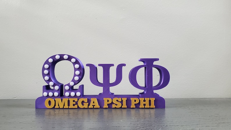 OMEGA PSI PHI Fraternity Desk Plate - Etsy