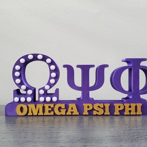 OMEGA PSI PHI Fraternity Desk Plate - Etsy