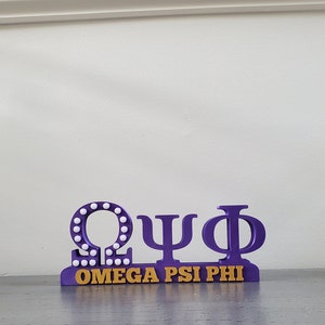OMEGA PSI PHI Fraternity Desk Plate - Etsy