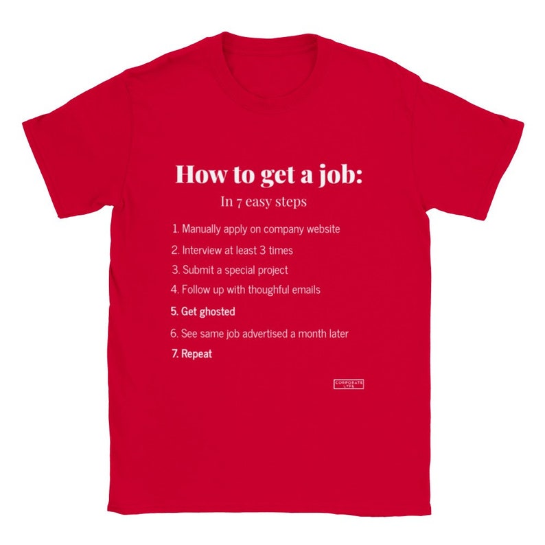 How to Get a Job. Classic Unisex Crewneck T-shirt - Etsy