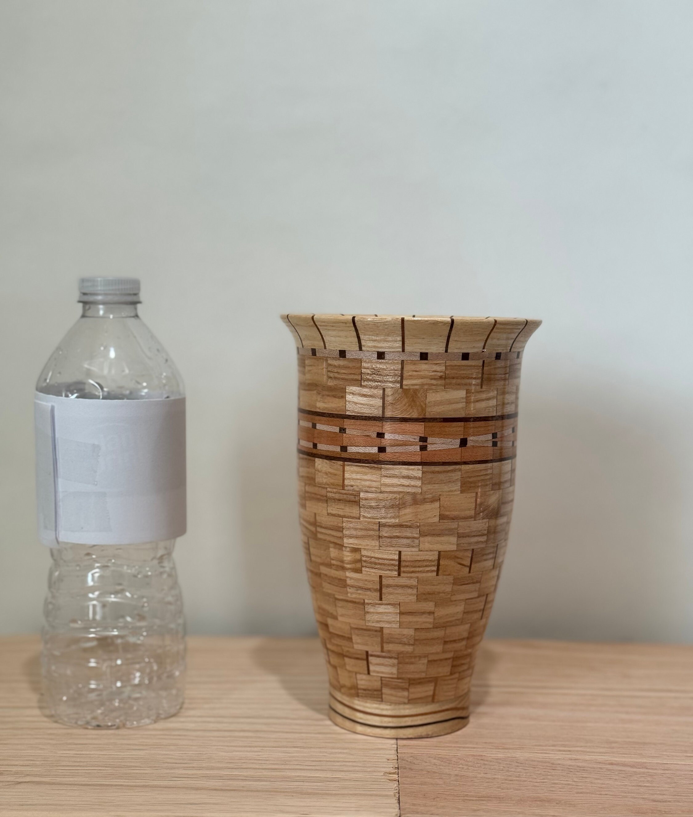 Handcrafted Segmented Wooden Vase - Etsy