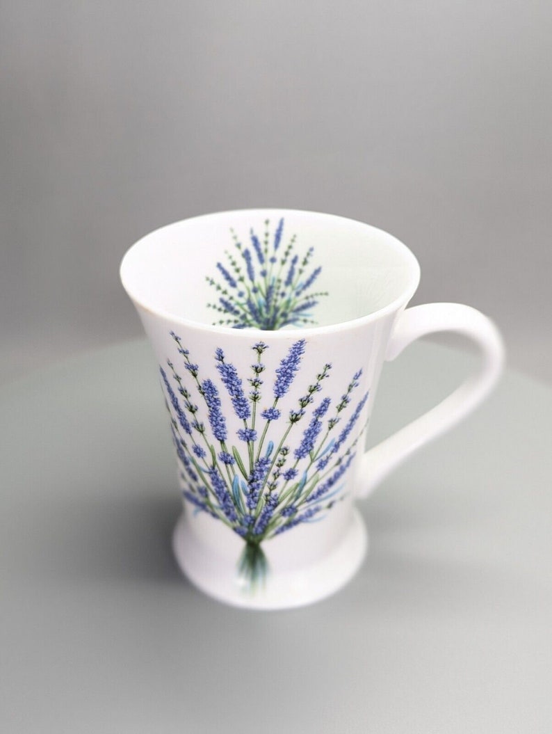 VTG Lavender Bouquet Floral Fine Porcelain Tea/coffee Mug by Fielder ...