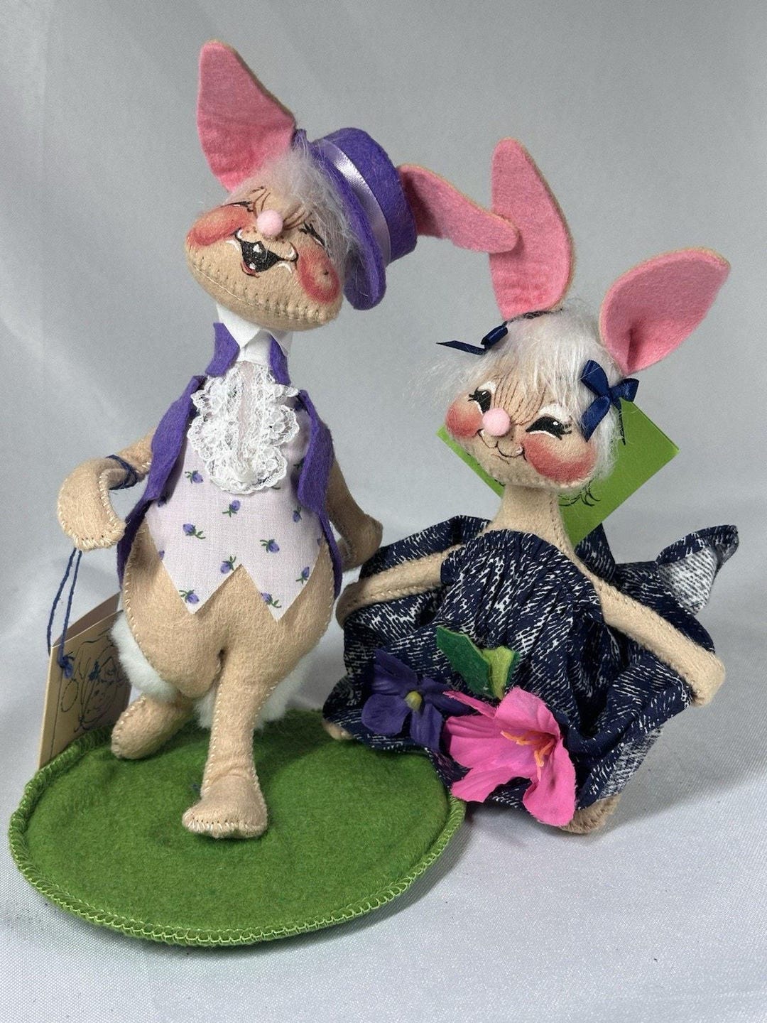 Set of 2 Annalee Mice With Original Tag 9" and 8 " Tall - Etsy