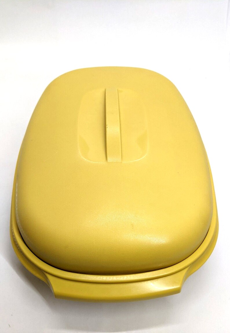 Vintage Yellow 2 Pcs Steamer Tupperware Dish Microwavable - Etsy