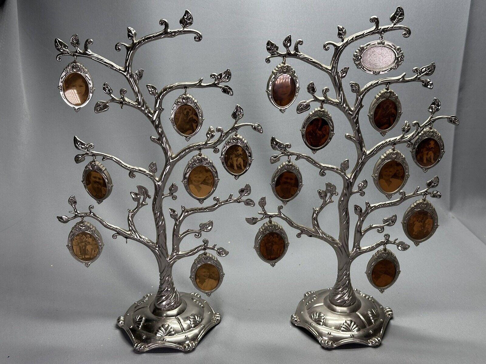 Two Things Remembered Family Tree Photo Holder Silvertone 17 Double ...