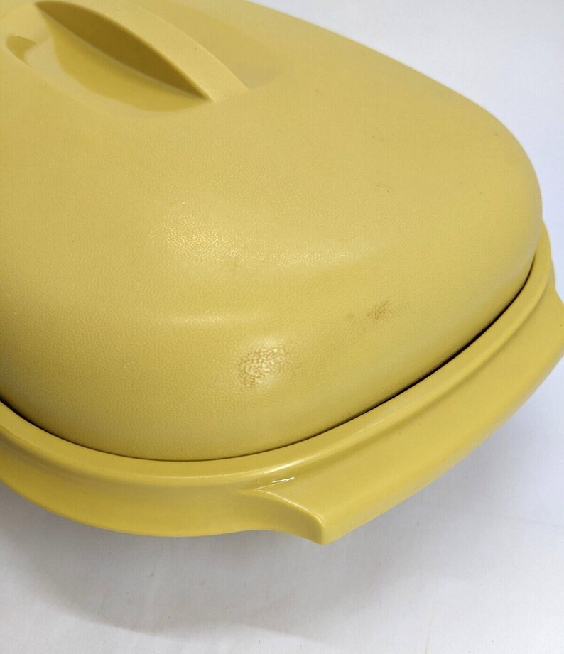 Vintage Yellow 2 Pcs Steamer Tupperware Dish Microwavable - Etsy
