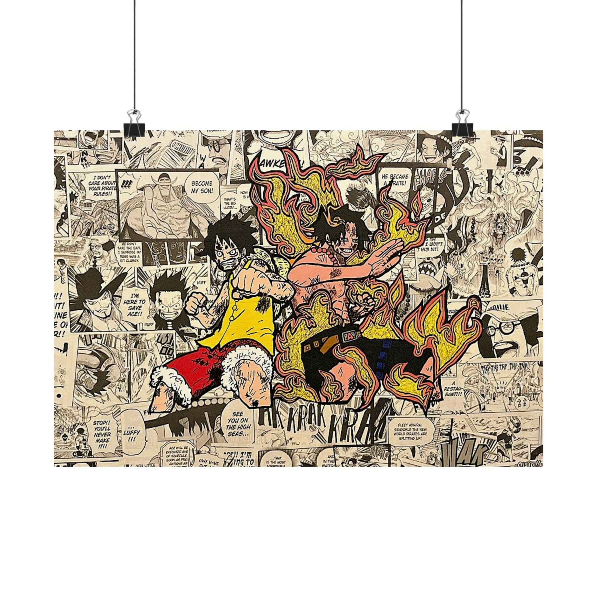 Devil Fruit Brothers Manga Poster, Japanese Manga Art Print, Wall Decor ...