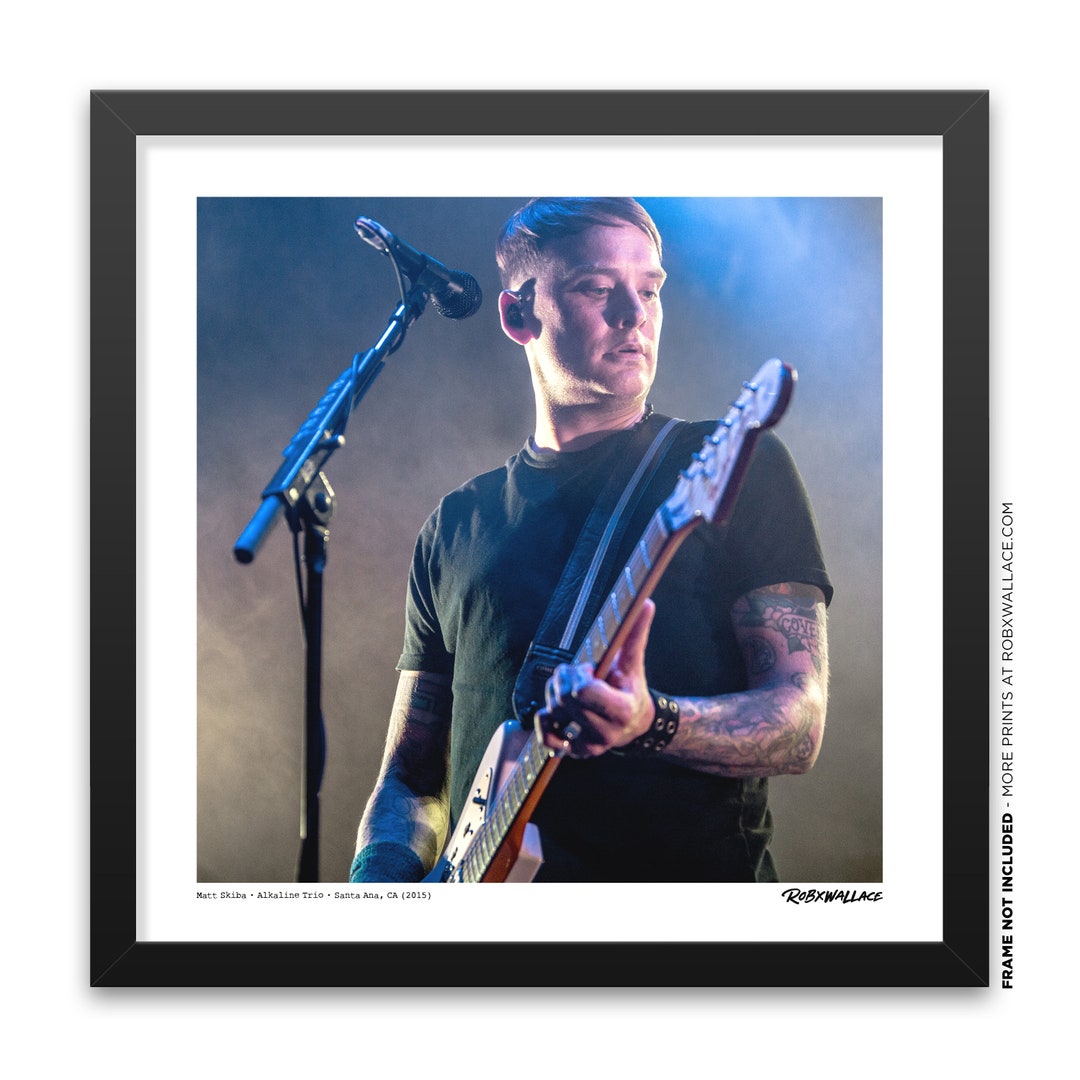 Matt Skiba Photo Print: Alkaline Trio, Punk Rock Music Poster - Etsy