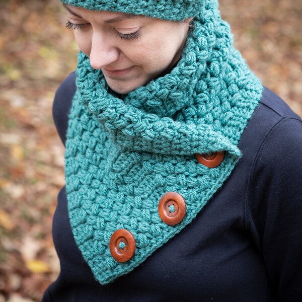 Button Scarf - Etsy