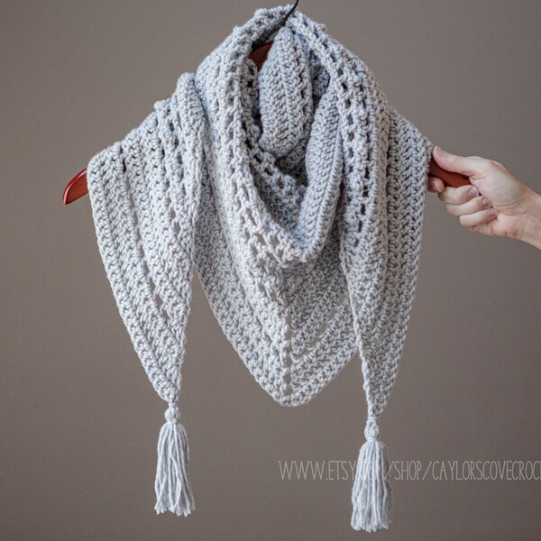 Knit Triangle Scarf - Etsy