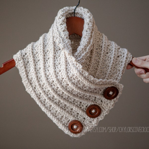 Knit Button Cowl - Etsy
