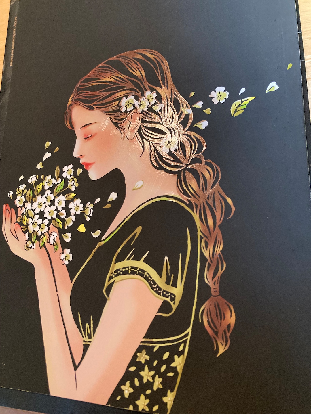 Beautiful Flowers Scratch Art - Etsy