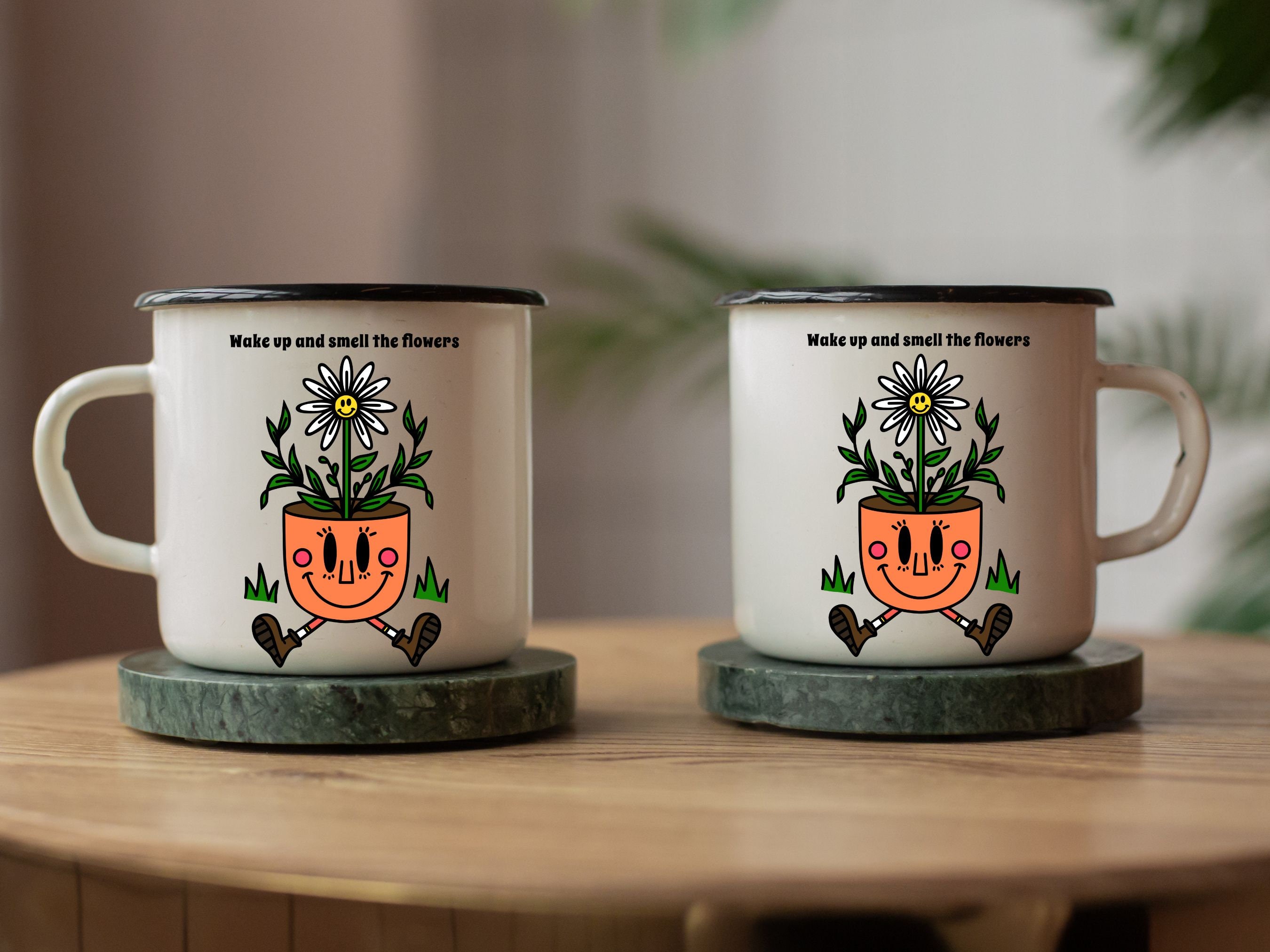 Wake up and Smell the Flowers SVG | PNG, Plant Lovers Svg, Smiley Face ...