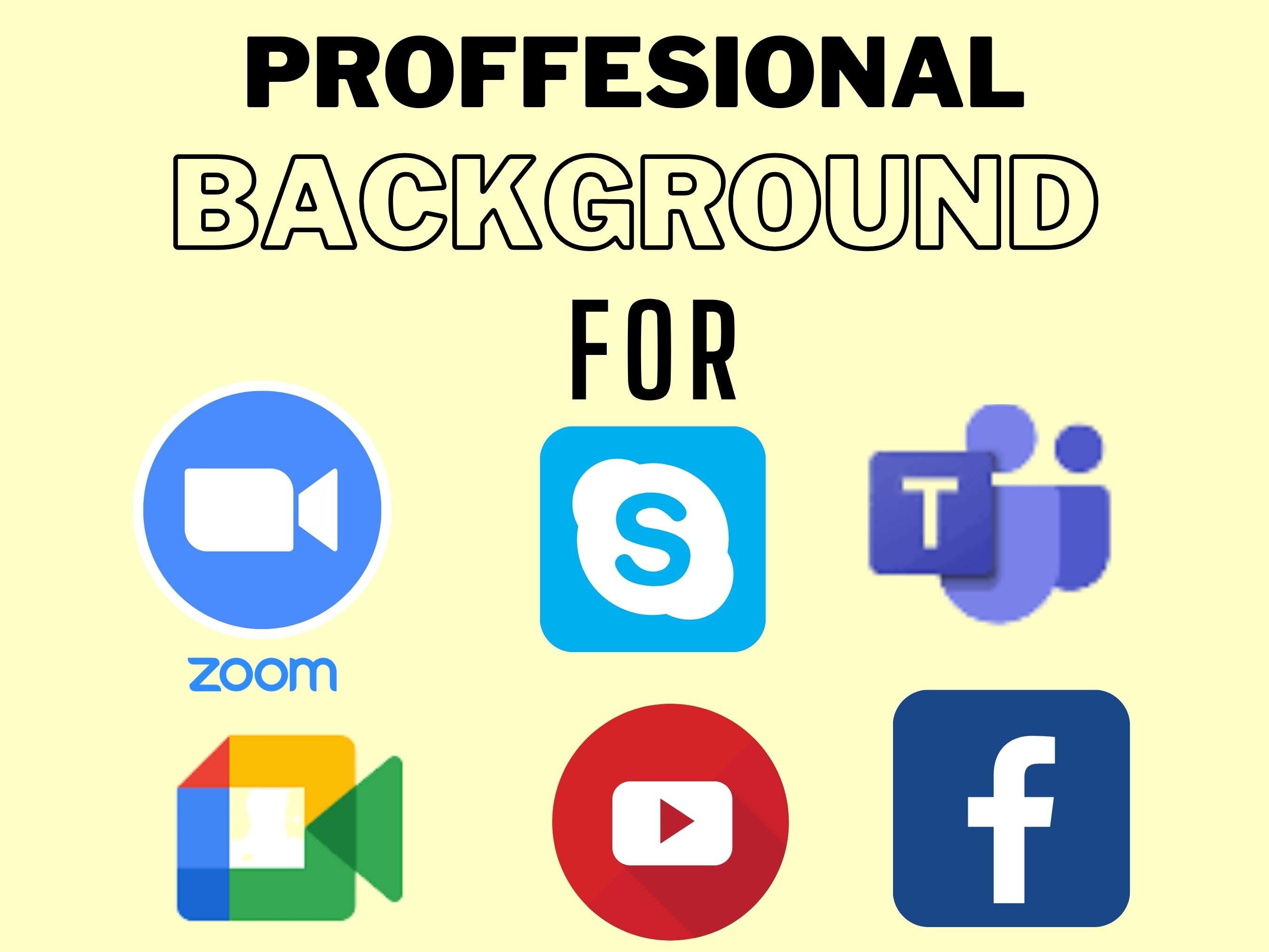 Work From Home Zoom Backgrounds Backdrop Office - Etsy