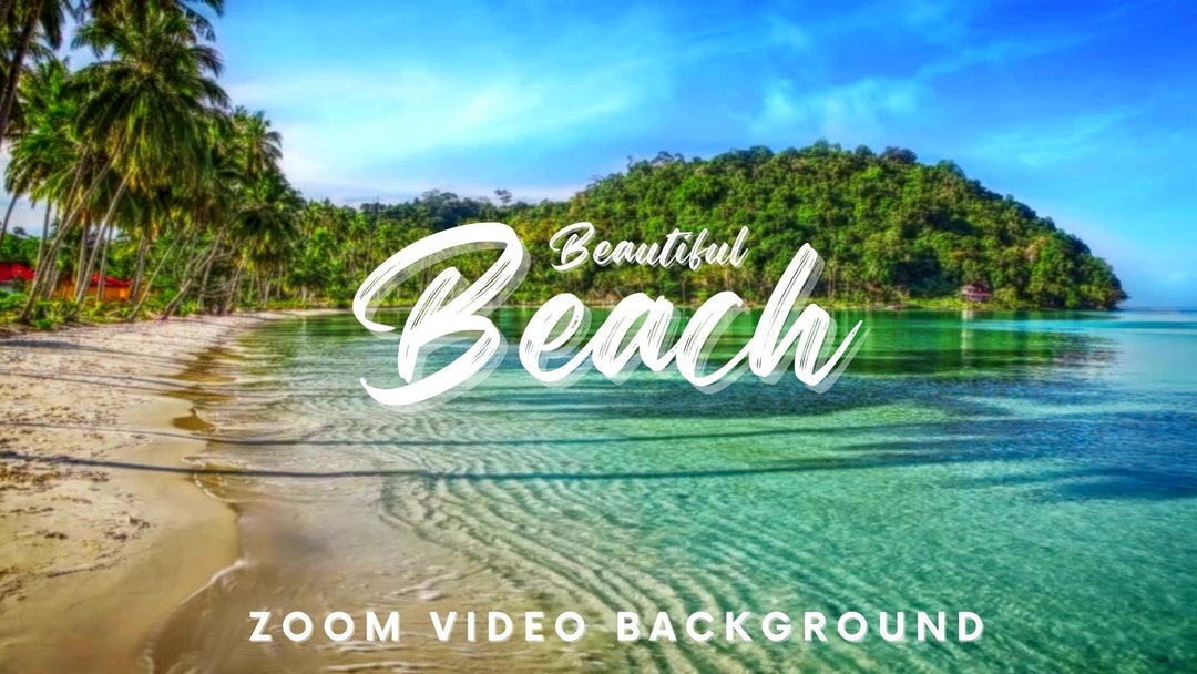 Beach Animated Virtual Background Zoom Background Video Loop Vtuber ...