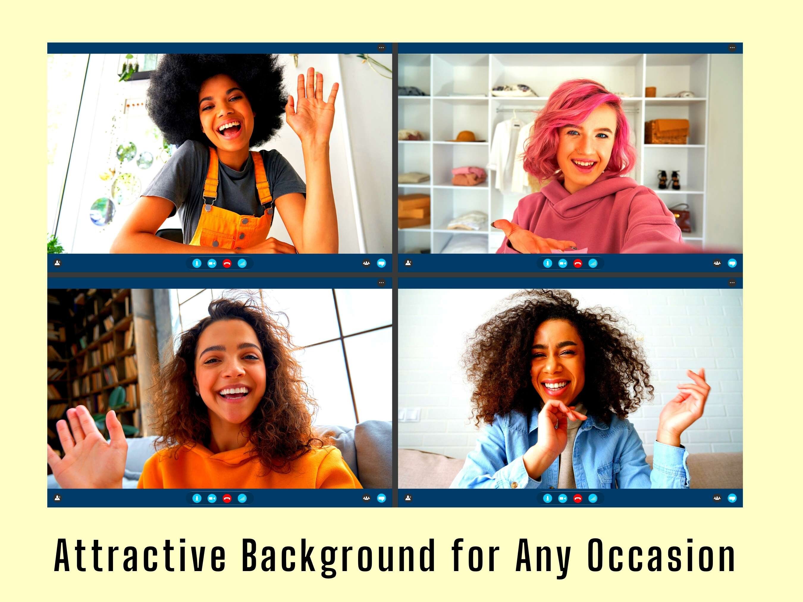 Work From Home Zoom Backgrounds Backdrop Office - Etsy