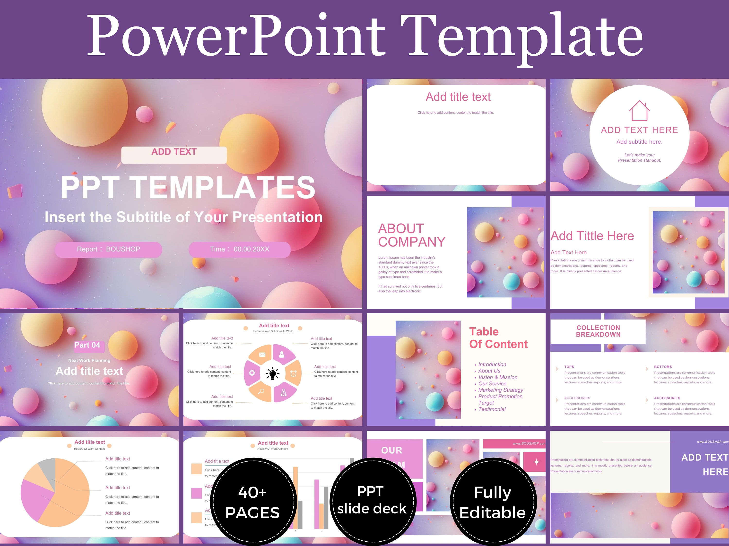 Minimal Pastel Powerpoint Template Business Google Slides - Etsy
