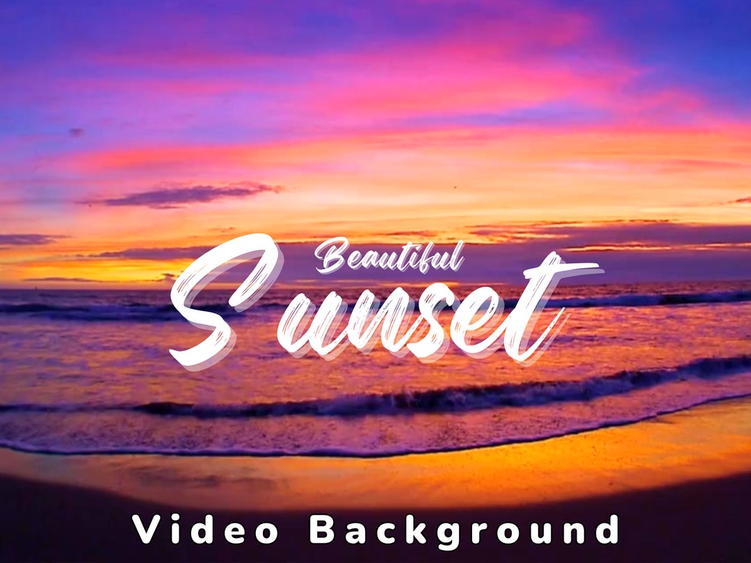 Sunset Animated Virtual Background| Zoom Background| Video Loop Vtuber ...