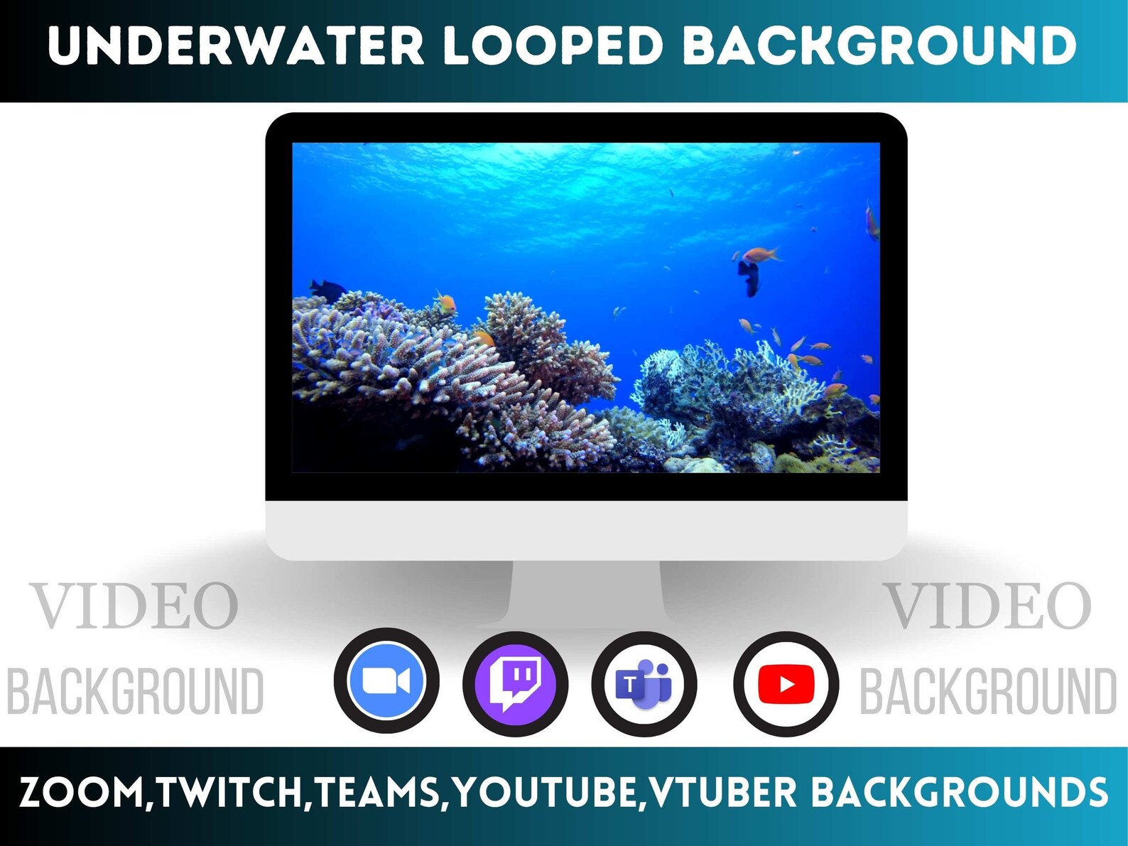 Animated Virtual Background Zoom Background Video Loop Stream - Etsy