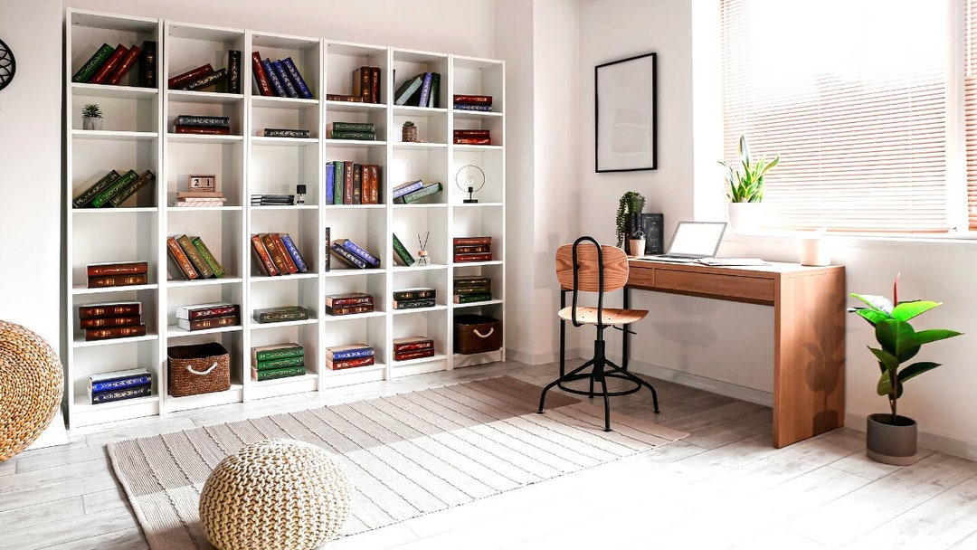 Bookcase Zoom Virtual Backgrounds zoom Backdrop Office - Etsy