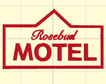 Rosebud Motel Logo - Etsy UK