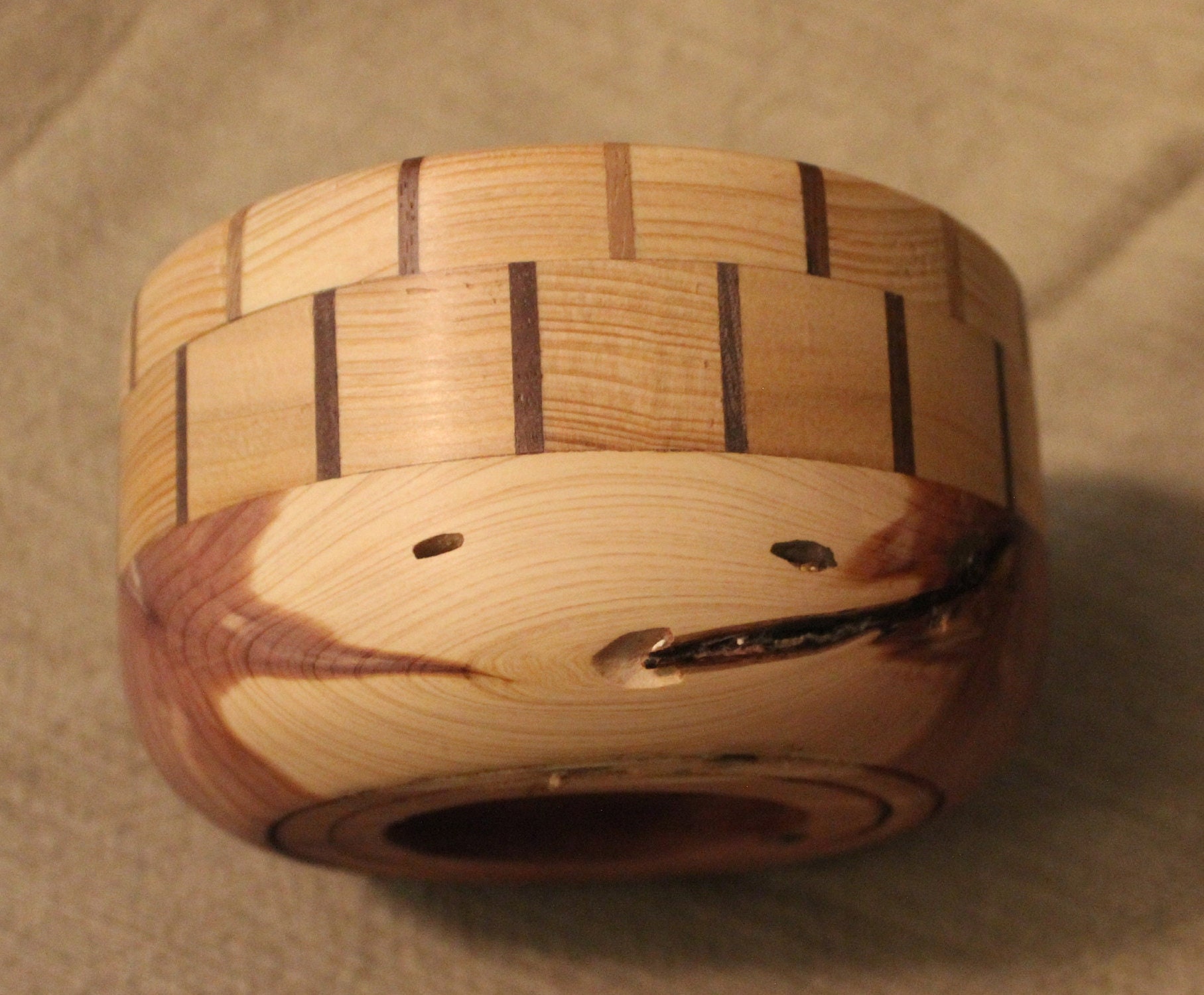 Segmented Bowl. Cedar, Cypress, and Walnut. 5 by 3 - Etsy