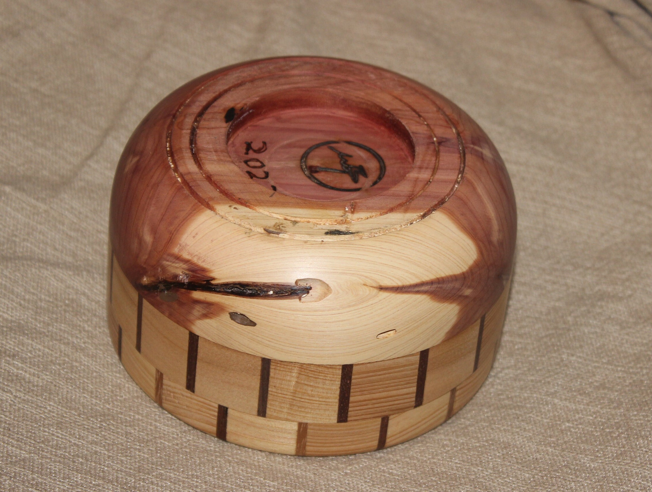 Segmented Bowl. Cedar, Cypress, and Walnut. 5 by 3 - Etsy
