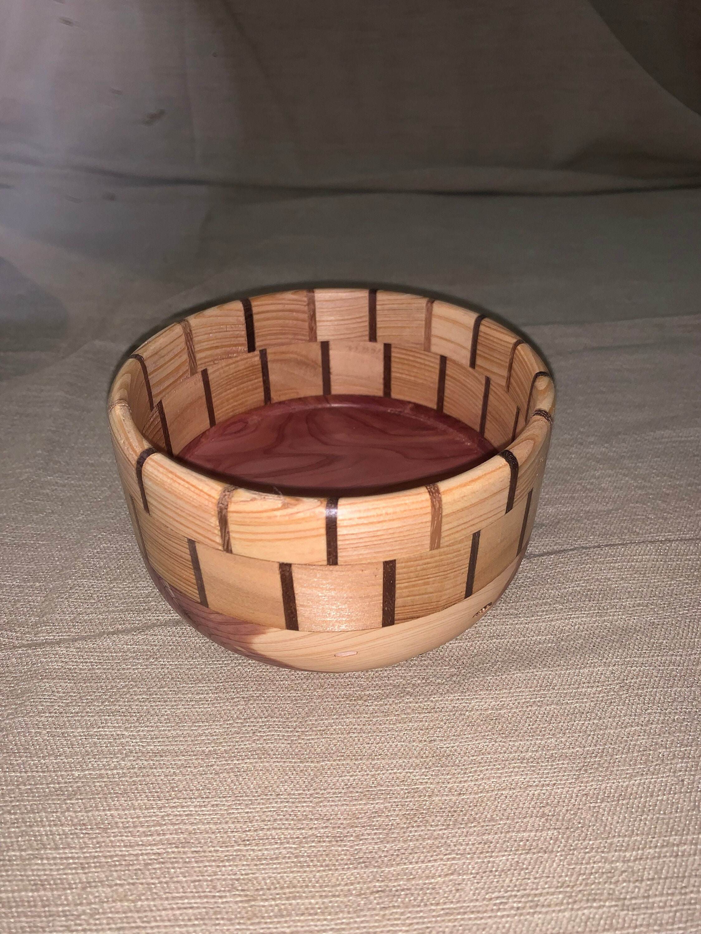 Segmented Bowl. Cedar, Cypress, and Walnut. 5 by 3 - Etsy