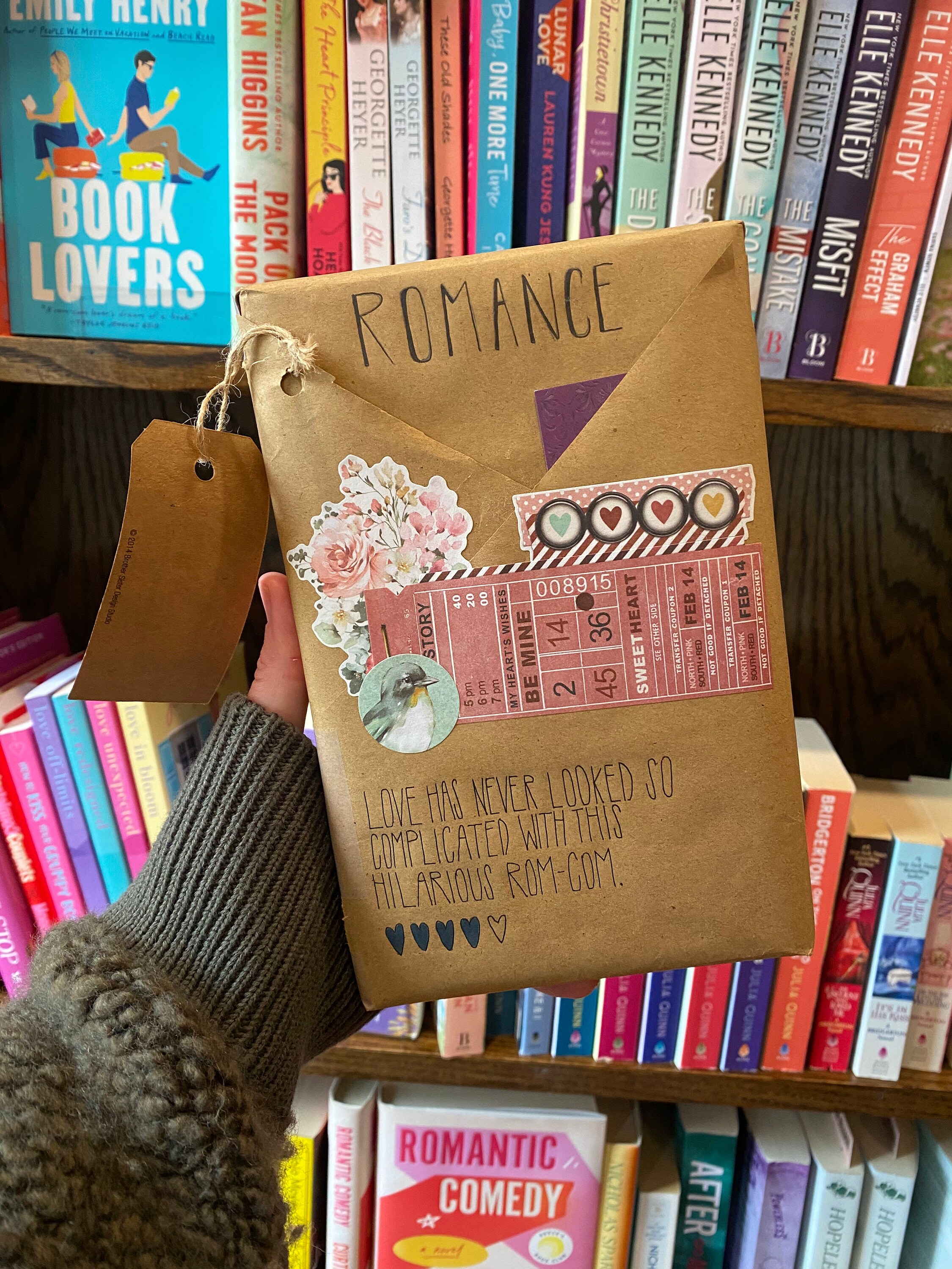 Valentines Romance Blind Date With Book themed Bookmark Included - Etsy