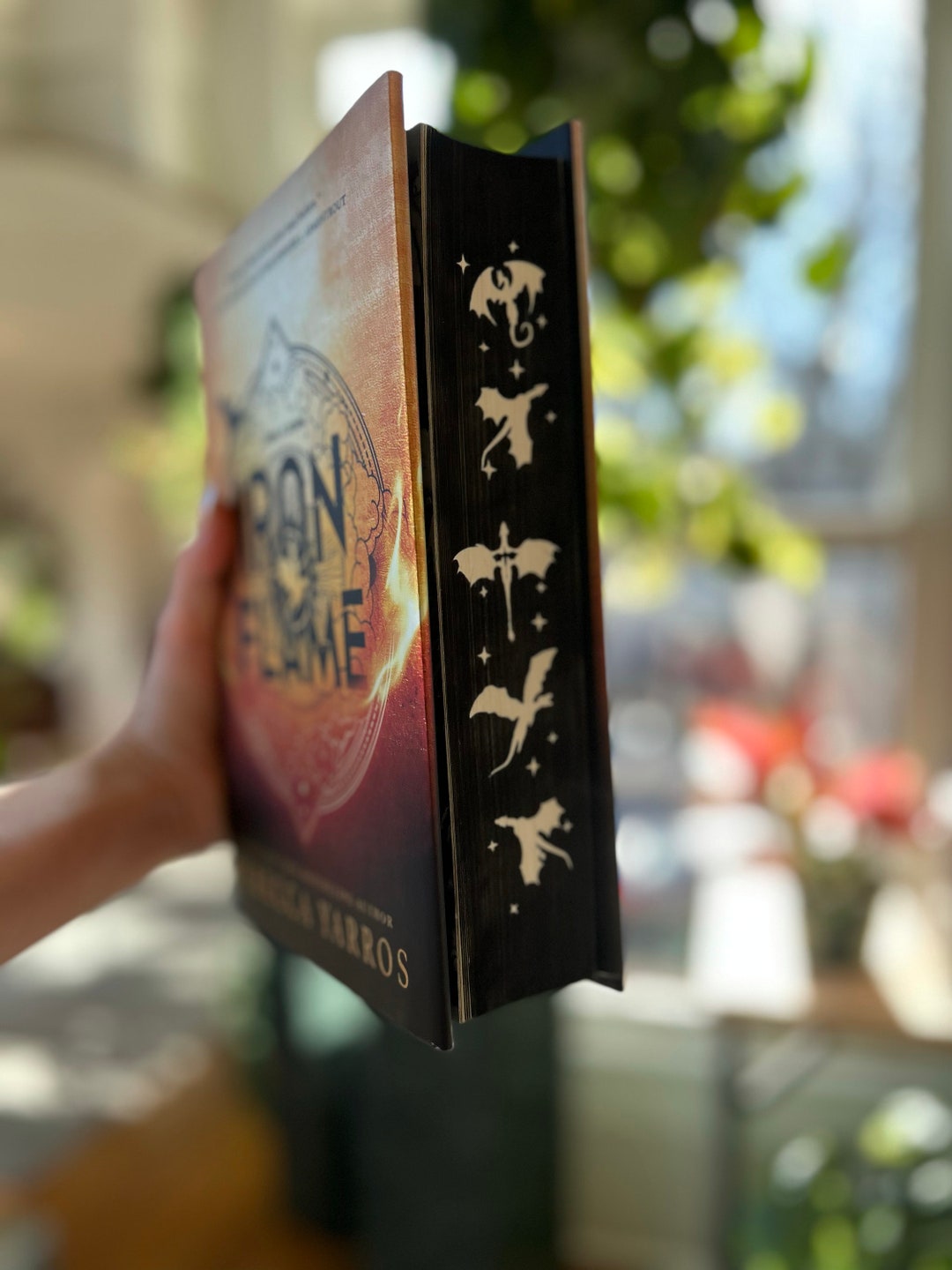 Iron Flame Dragon Sprayed Edges - Etsy