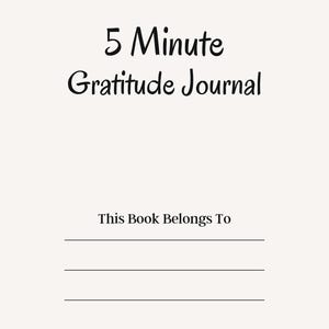 5-minute Gratitude - Etsy